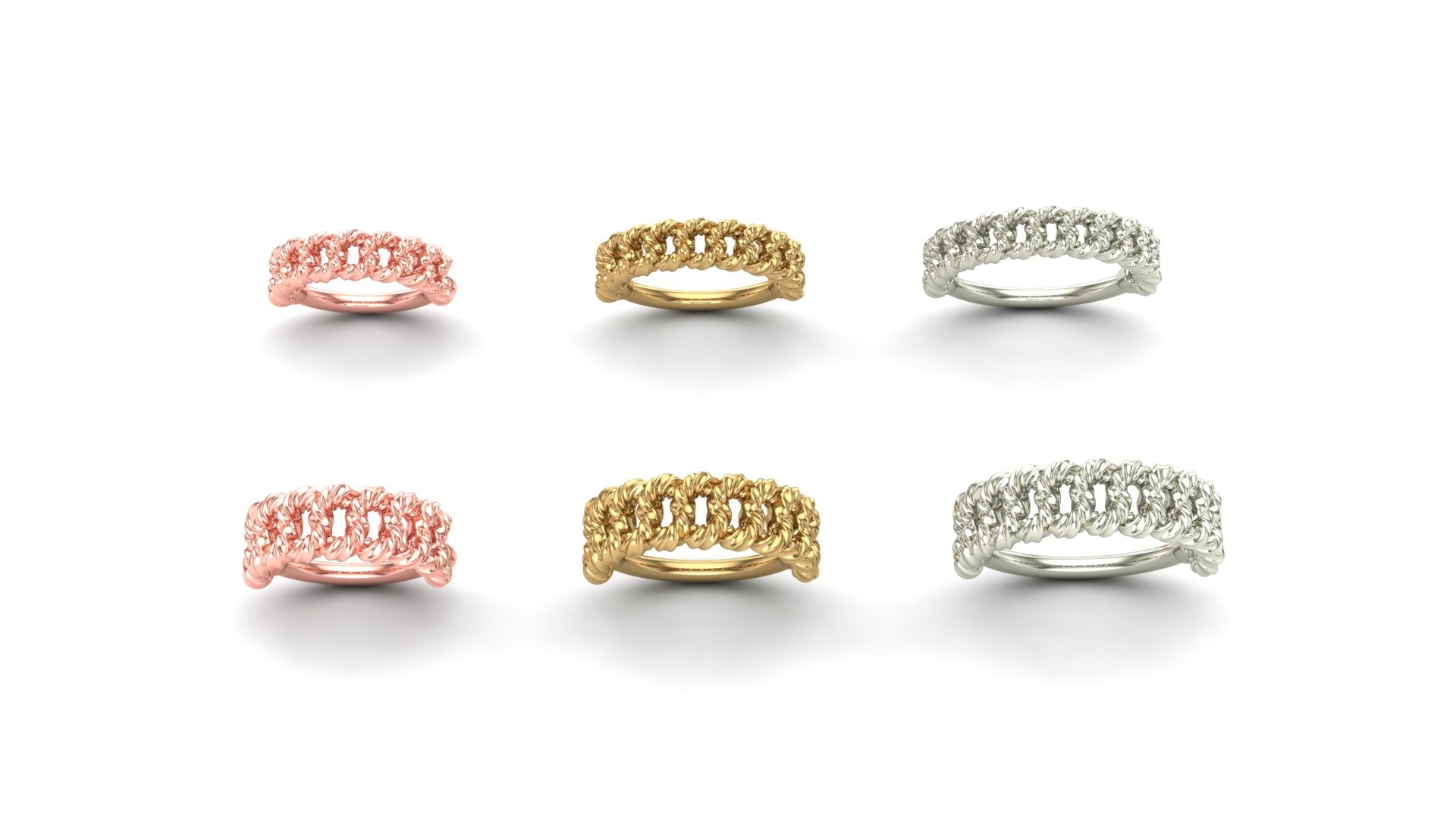 Cable Rope Ring – Mushroom Body Jewelry